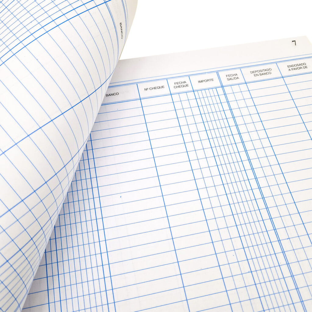 Libro Registro de Cheques – 100 folios – Smcomercial